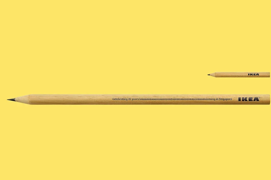 Ikea writes a new chapter in Singapore with a colossal pencil ...